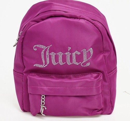 JUICY COUTURE Pink Diamante Logo Backpack BNWT Genuine Designer Bag NEW ...