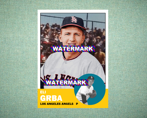 Eli Grba Los Angeles Angels 1963 Style Custom Baseball Art Card | eBay