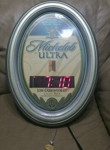 Michelob Ultra clock light | eBay
