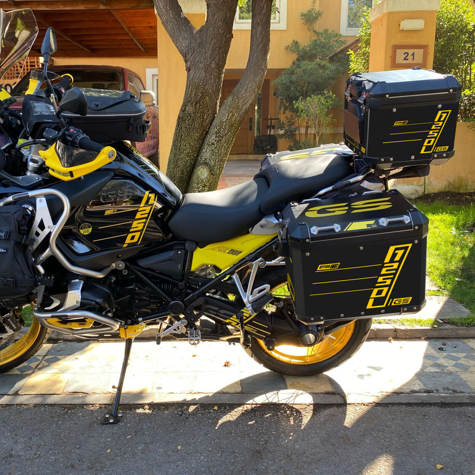 For 2019^2024 BMW R1250GS ADV Tail Top Side Box Protector Cover Decal ...