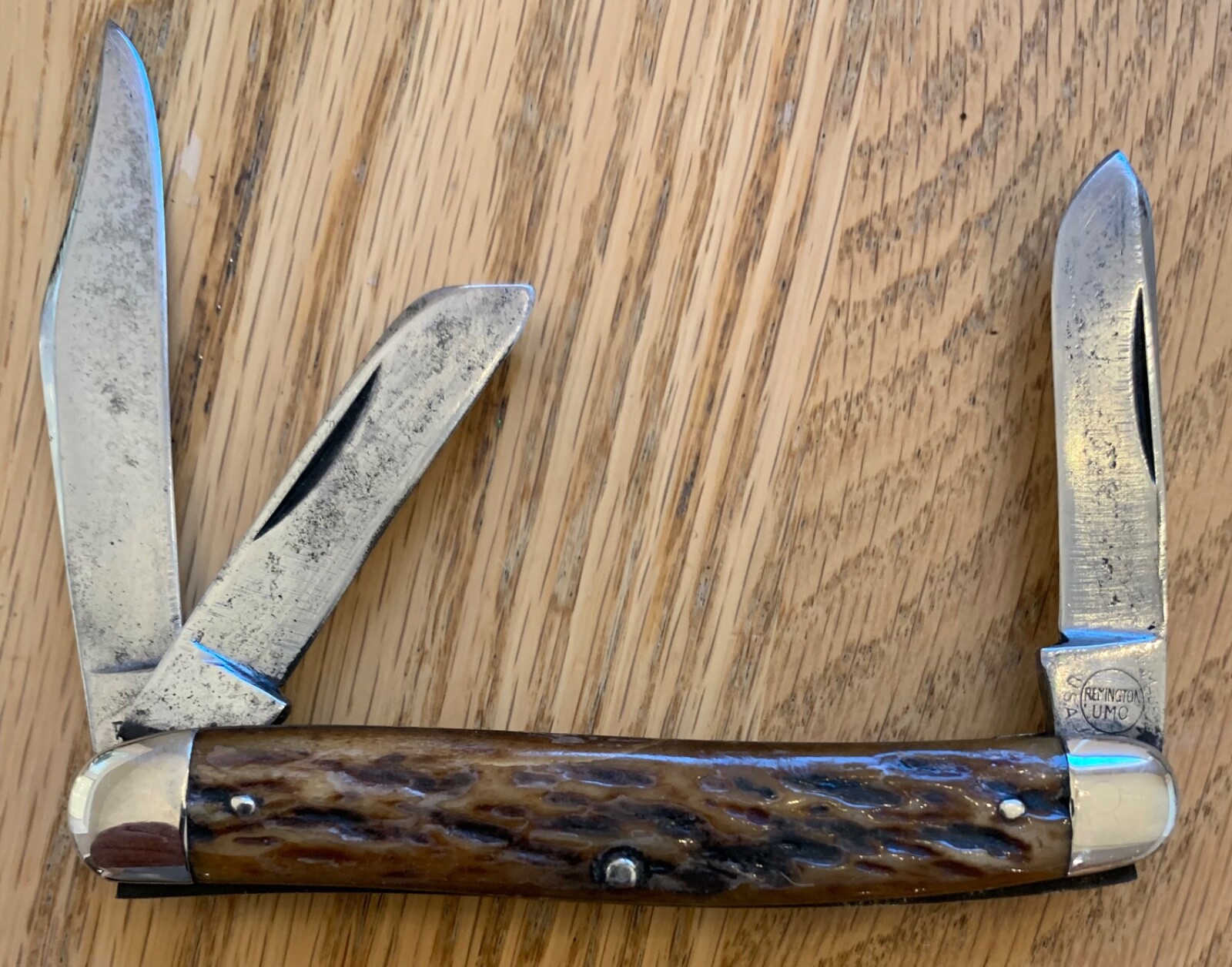 VINTAGE 3 BLADE REMINGTON UMC KNIFE USED DRT2 | eBay