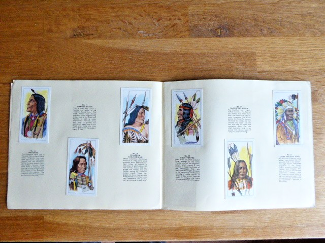 SET OF 25 CARDS AMERICN INDIANS STUCK IN ORIGINAL ALBUM GEORGE PAYNE ...