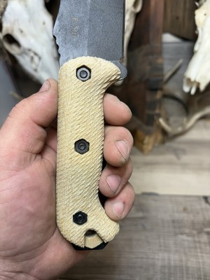 KA-BAR Becker BK2, BK9, Etc. Canvas Micarta Handles | eBay