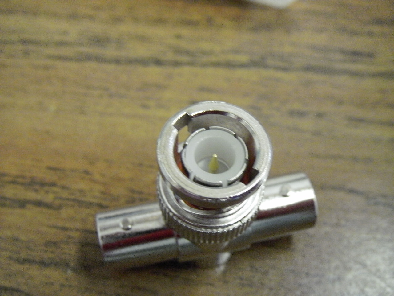 L-Com BA45 Auto Terminating T Adapter 50 Ohm Gold Plate Center Contact ...