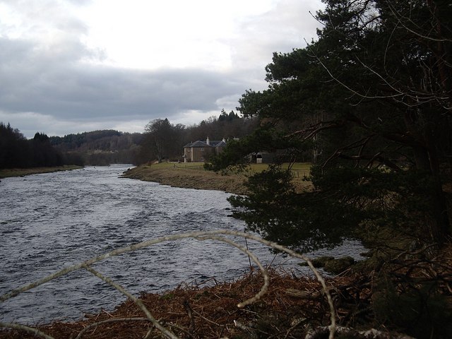Photo 6x4 Upstream River Dee Bridge of Canny By Woodend House. c2009 ...