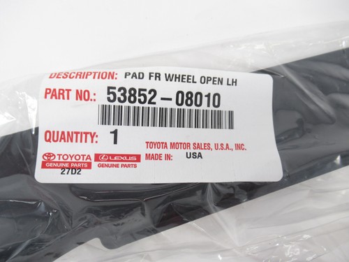 Genuine OEM Toyota 53852-08010 Driver LH Wheel Opening Pad 2011-2017 ...