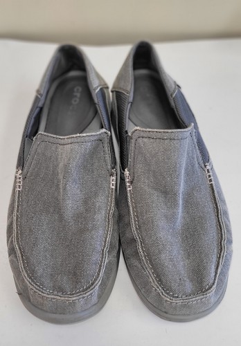 Crocs Santa Cruz Men Shoes Canvas Slip On Casual Comfort Loafers Mens ...