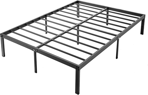 Metal Platform Bed Frame Heavy Duty Steel Slat/Easy Assembly Mattress ...