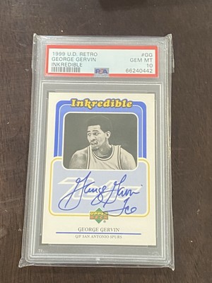 George Gervin 1999 Upper Deck Retro Inkredible Auto Autograph Psa 10 | eBay