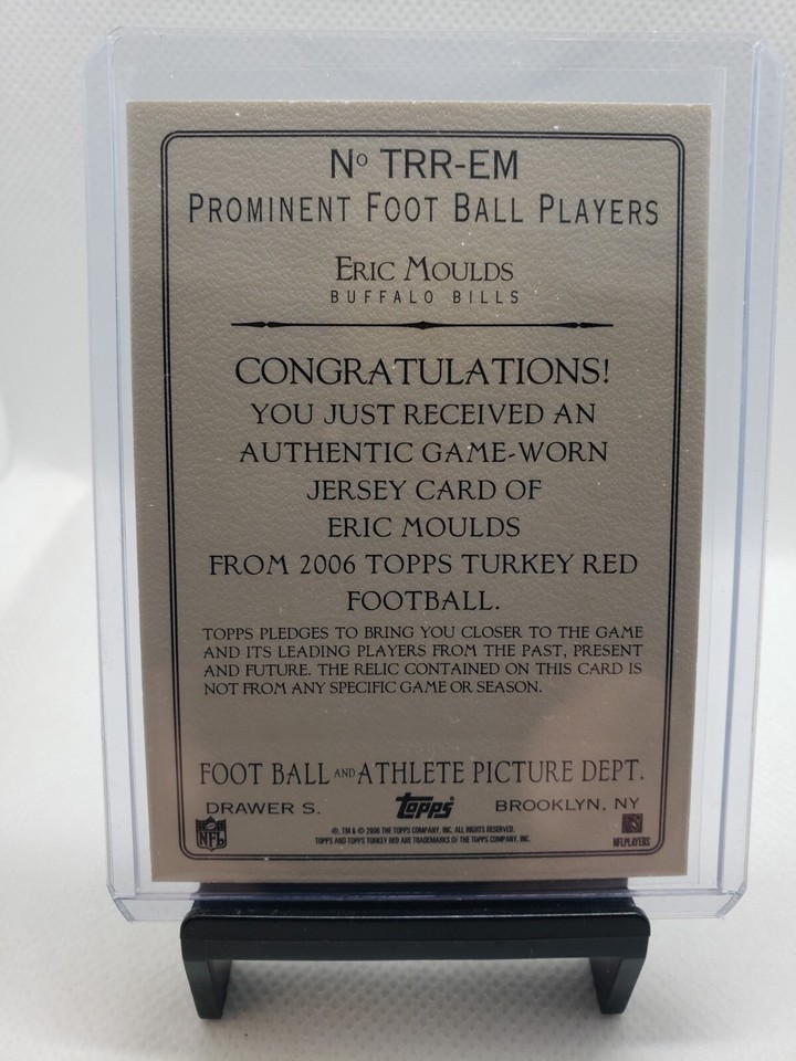 2006 Topps Turkey Red Eric Moulds Game-used Jersey Card #TRR-EM | eBay