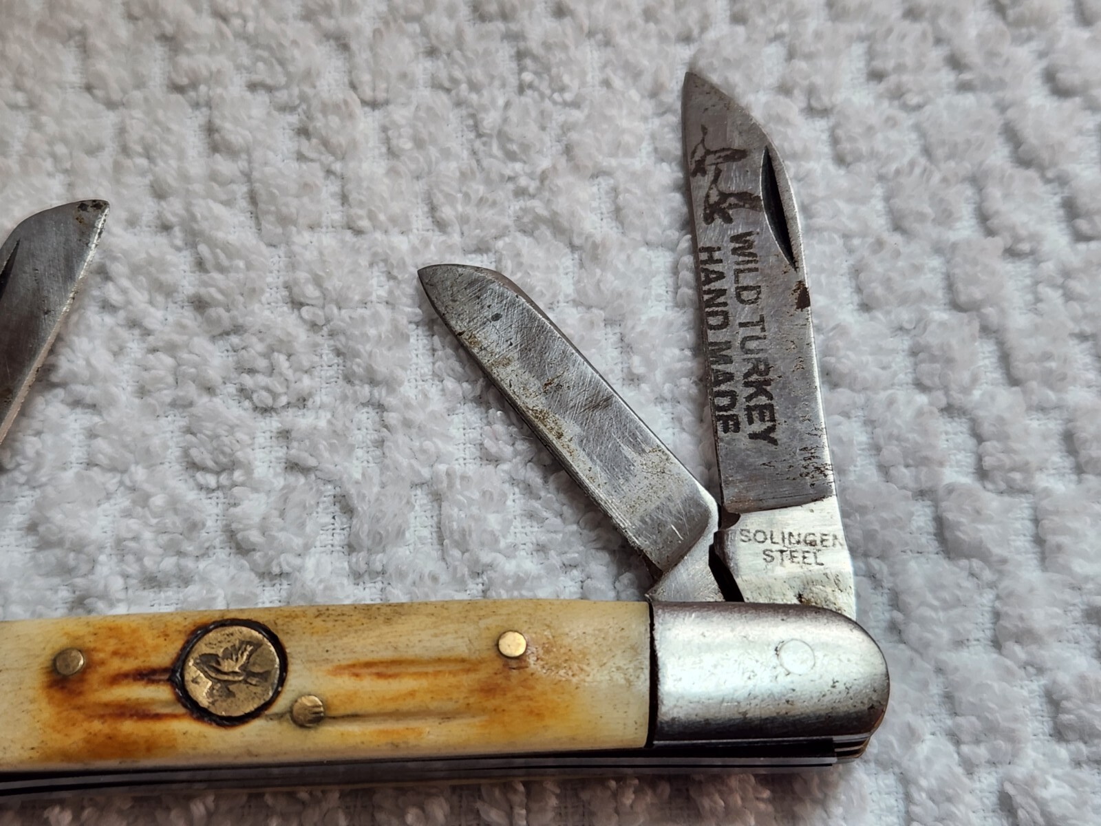 Vintage - Wild Turkey - 4 Blade Folding Pocket Knife, Hand Made ...