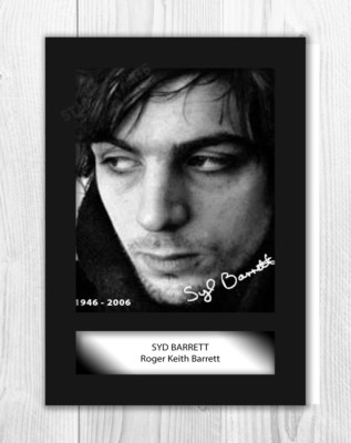 Syd Barrett Pink Floyd 1 A4 signed mounted photograph poster Choice of ...