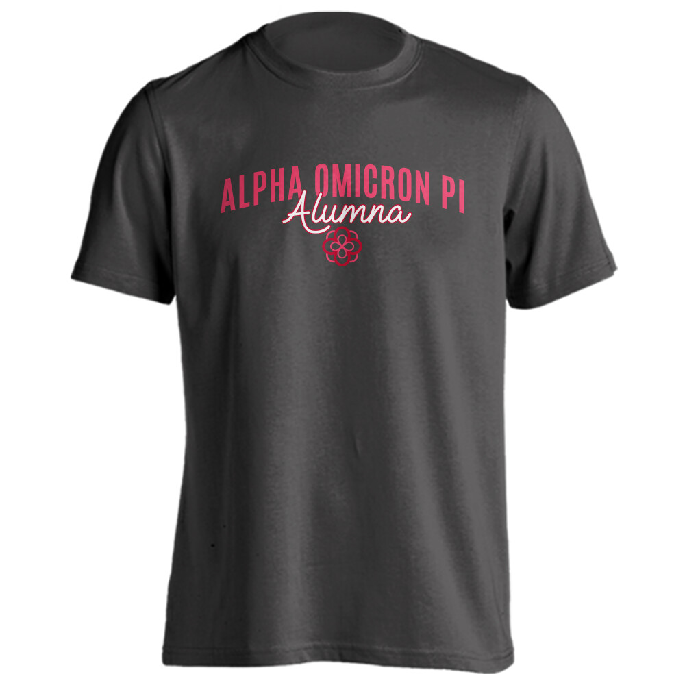 Alpha Omicron Pi AOP Sorority College Alumna Greek Design Short Sleeve ...