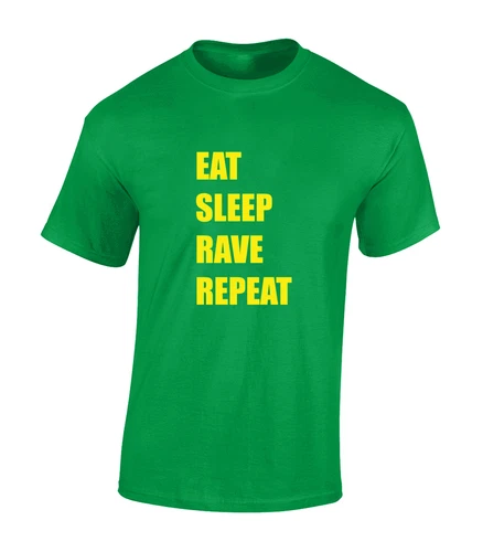 Eat Sleep Rave Repeat Acid House Music Techno Dance 9 Unisex T-Shirt | eBay