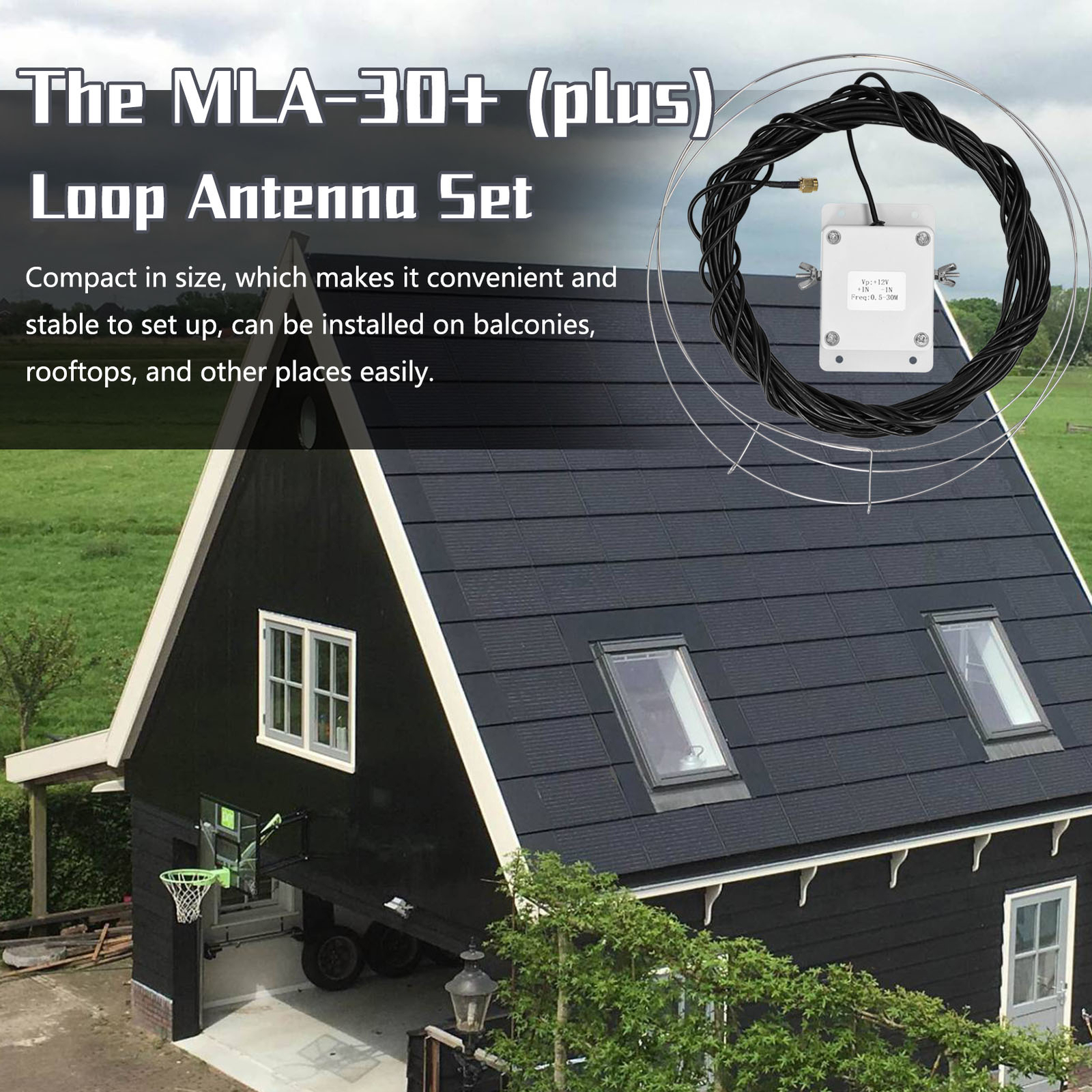 MLA-30+ (plus) Loop Antenna Active Receive Antennas Low Noise Medium Shortwaves | eBay
