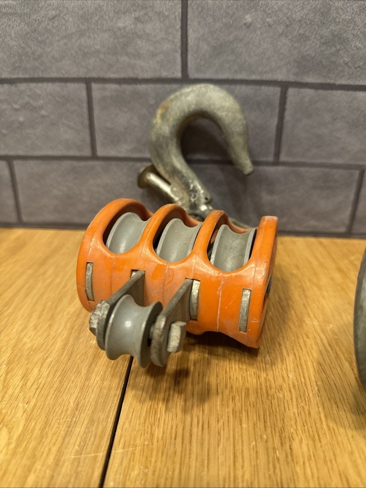 B & L Block Co. Triple Pulley -plastic/metal- (lot of 2) | eBay