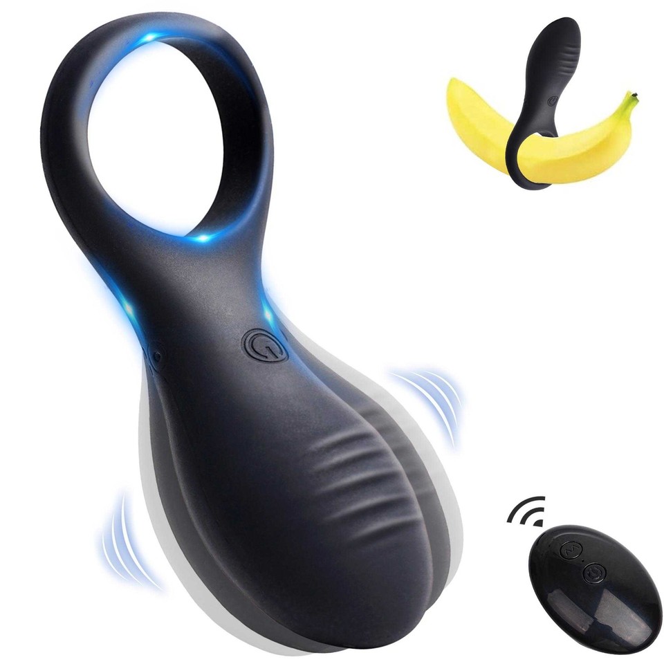 Vibrating Cock Ring Rechargeable Penis Ring Vibrator Massager Sex Toys ...