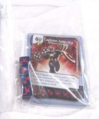 Marvel Dice Masters AVX Avengers X-Men CAPTAIN AMERICA Set of 4 Cards 4 ...