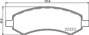 Disc Brake Pad Set-SLT Hella-PAGID 355023331 for sale online | eBay