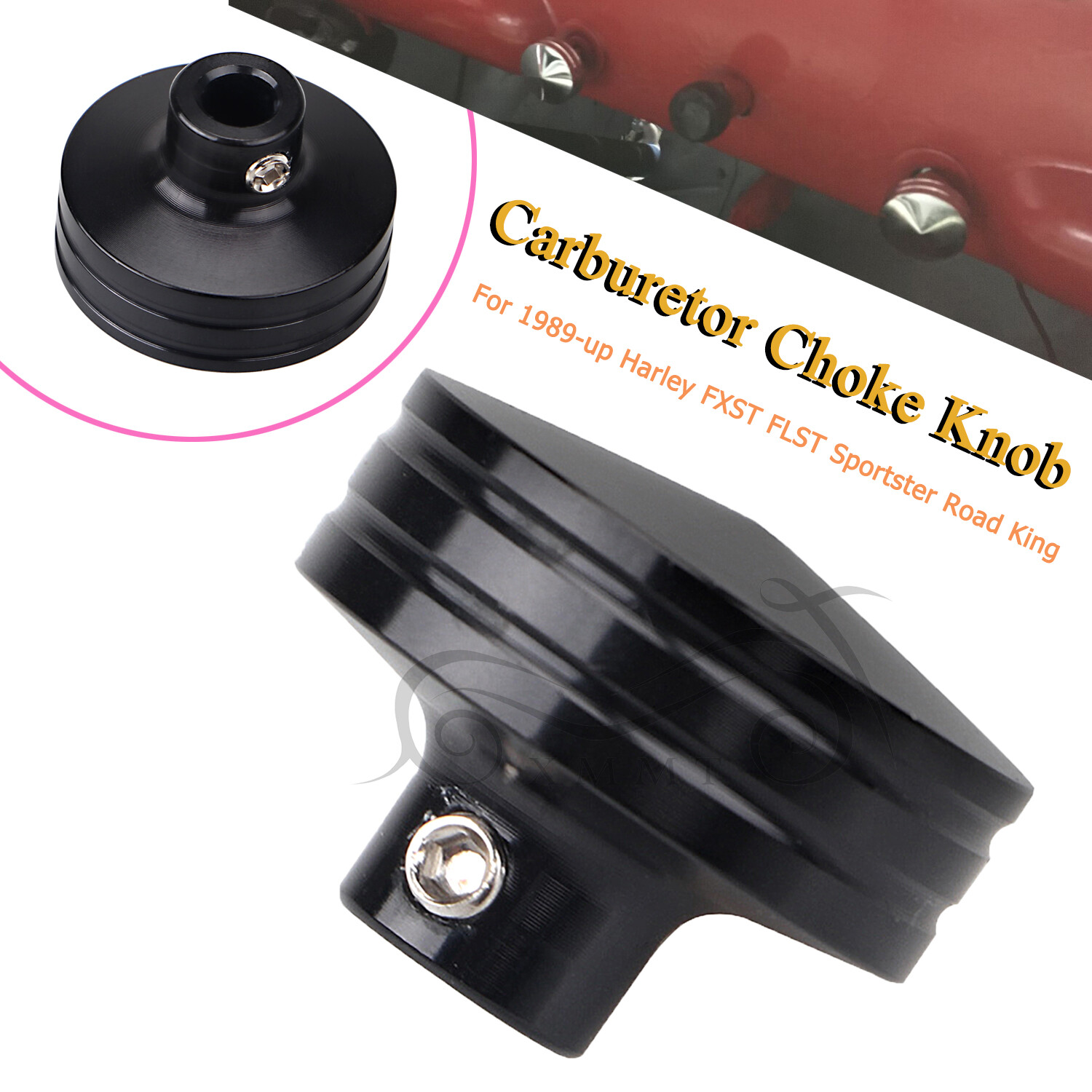 Motor Black Carburetor Choke Knob Fit For Harley Sportster 1200 ...