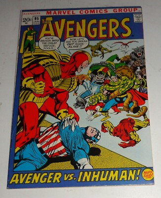 THE AVENGERS #95 NEAL ADAMS CLASSIC NEWSTAND FRESH HIGH GRADE 9.0/9.2 ...