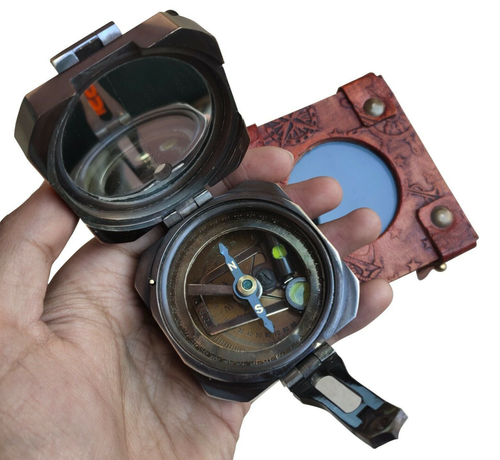 Military Metal Hiking Brunton Compass,Professiona Boy Scout Compass ...