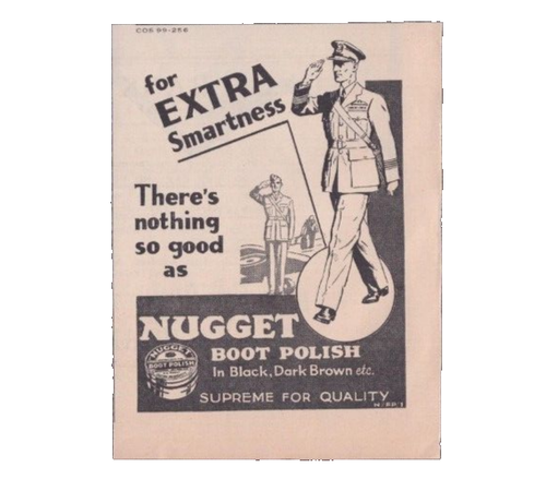 1941 Print Ad Nugget Boot Polish Black Dark Brown British Soldier WWII ...