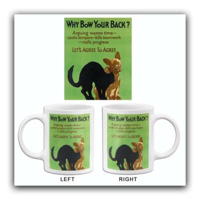 Why Bow Your Back - Agree To Disagree - 1929 - Work Motivational Mug | eBay