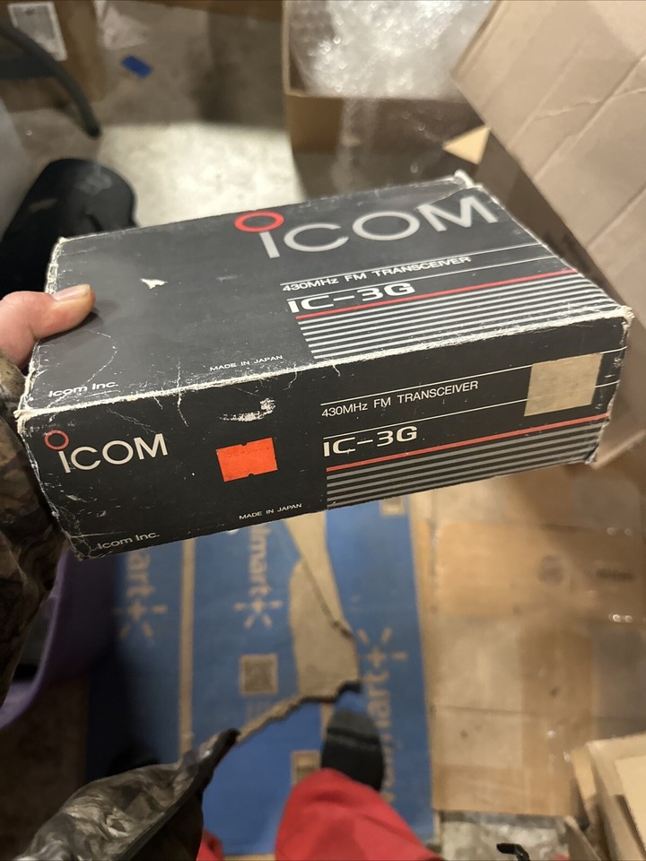 Icom IC-3G 430MHz FM Transceiver New In box!! SUPER Rare Find! | eBay