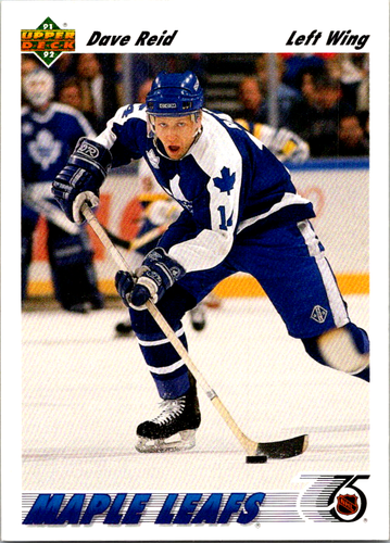 Dave Reid 1991 Upper Deck #217Toronto Maple Leafs | eBay