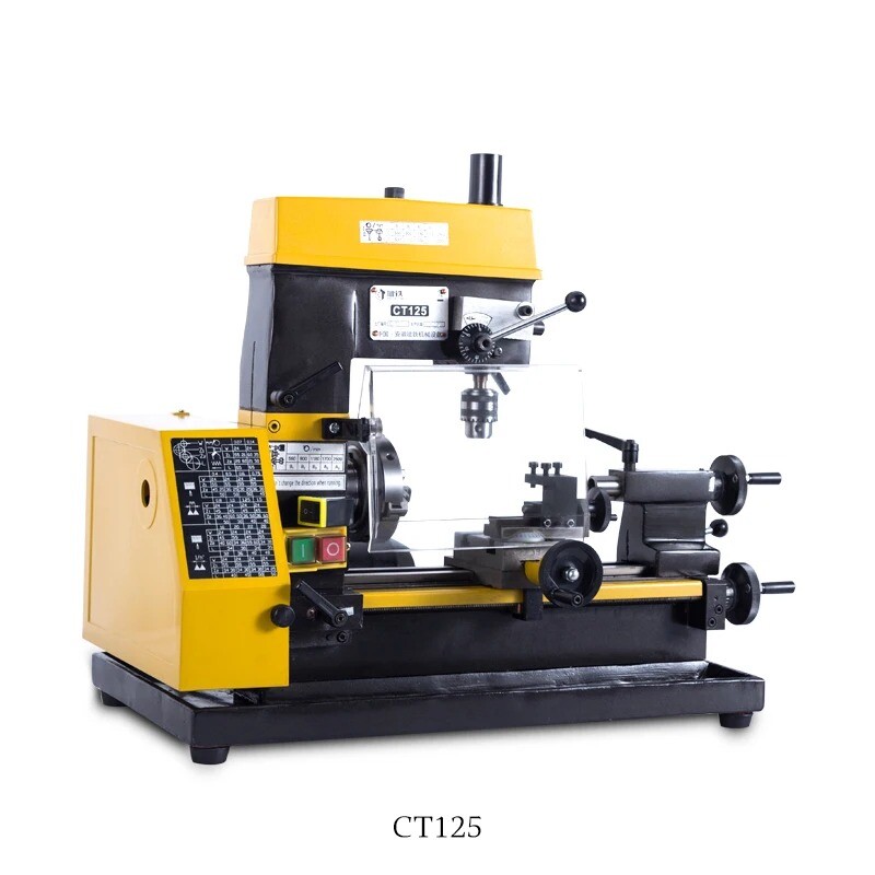 CT125 Mini Lathe Drilling and Milling Machine Mini Lathe Clock Watch ...