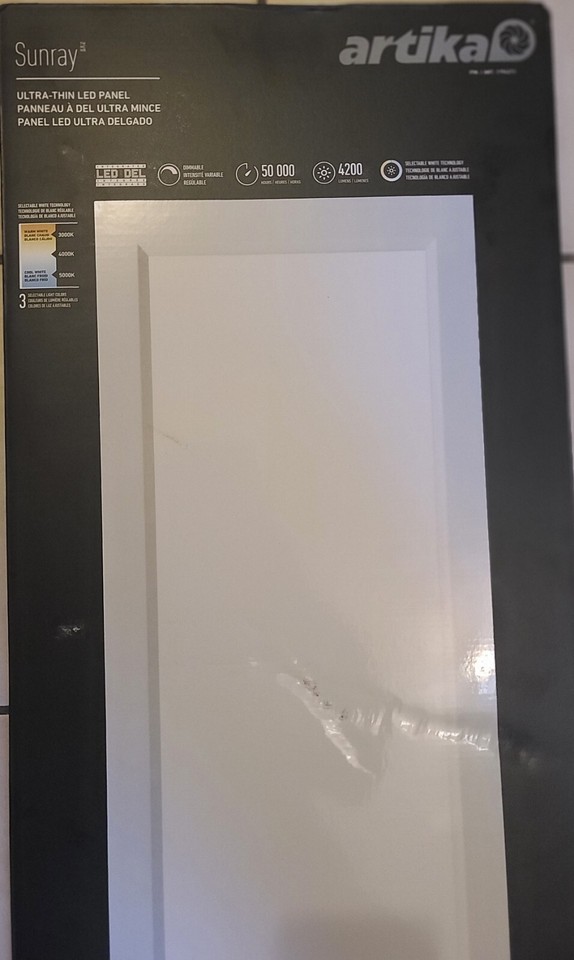 ARTIKA SUNRAY ULTRA THIN LED LIGHT PANEL WITH 3 TUNABLE COLORS. | eBay
