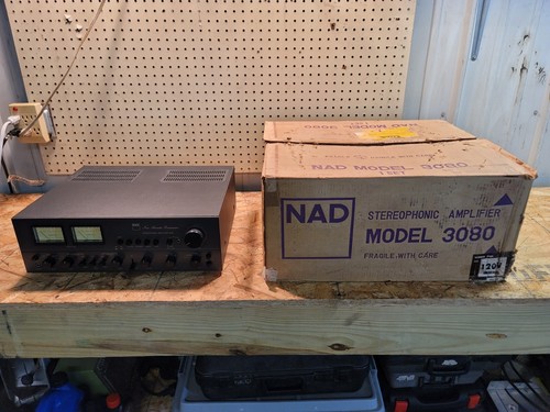 Vintage 1978 NAD 3080 Stereo Integrated Amplifier Low Hour With Box ...