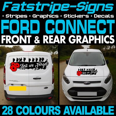 to fit FORD TRANSIT CONNECT GRAPHICS STICKERS STRIPES VAN M SPORT ST ...