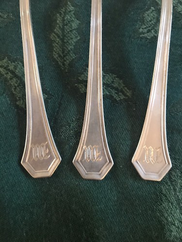 Vintage Community Plate Patrician 1914 Silverware. Three Knives Spoons ...