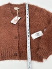 Jessica Simpson Knit Cropped Cardigan Sweater Buttons Long Sleeve NWT ...