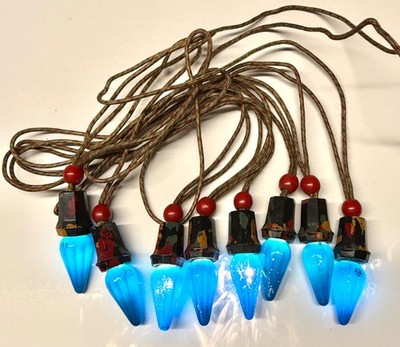 Vintage C6 Christmas Light String, Noma, Multicolor Bakelite Sockets ...