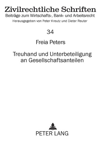 Freia Peters Treuhand und Unterbeteiligung an Gesellschaftsanteile ...