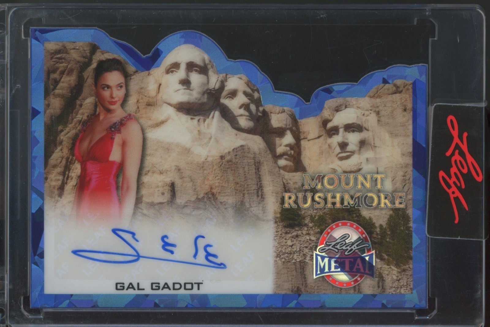 2026 Leaf Metal President's Day Mount Rushmore Blue Crystal Gal Gadot 1 ...