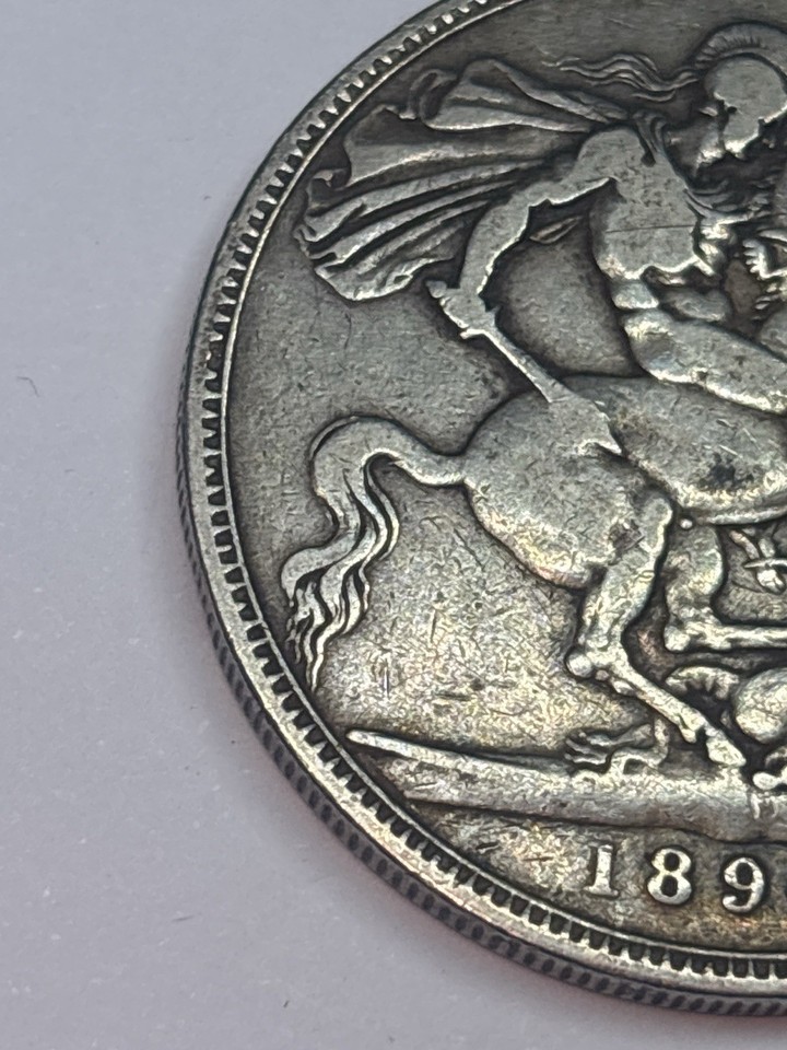 1890 QUEEN VICTORIA SILVER CROWN COIN | eBay UK