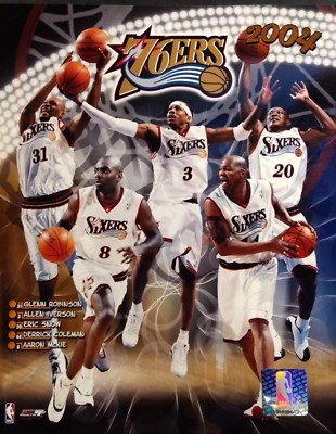 2004 PHILADELPHIA 76ERS TEAM COMPOSITE 8X10 PHOTO | eBay