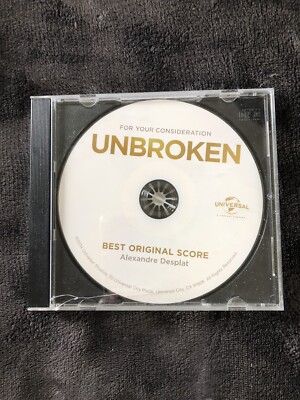 FYC CD Unbroken RARE! OST Score 2014 Alexandre Desplat | eBay