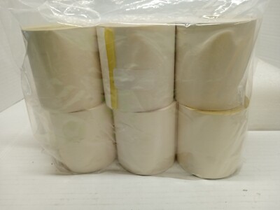 Charge/Credit Card Machine Paper 3"Duplicate White/Yellow Copies 6 ...