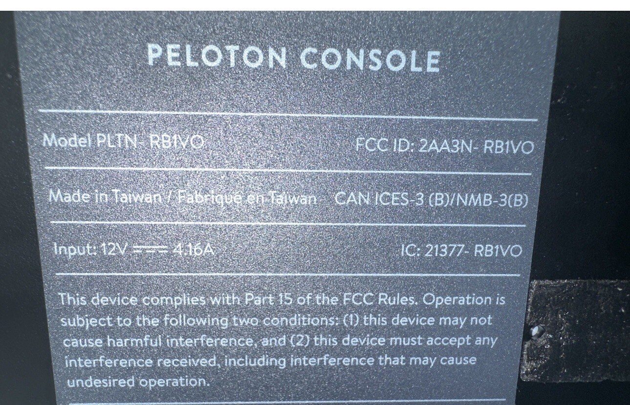 Peloton Bike RB1VO (barely used but monitor not working, local pickup ...