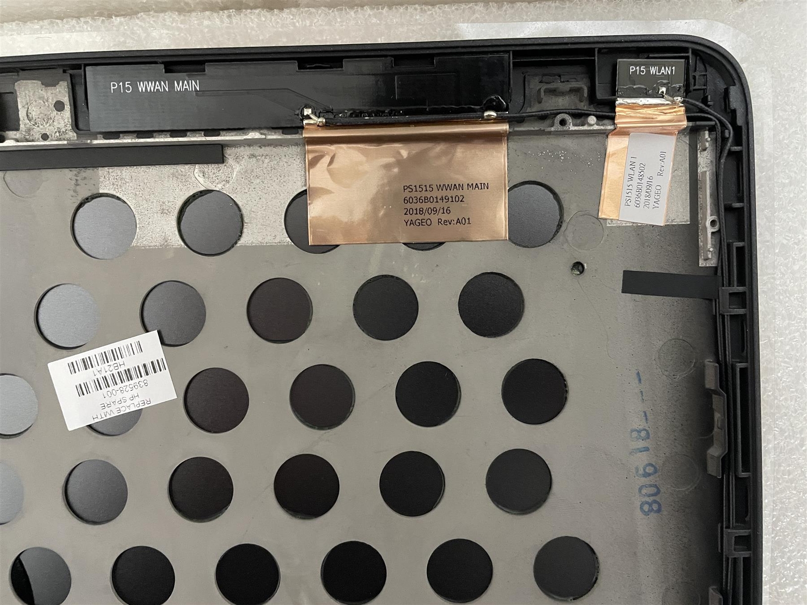 For HP ZBook 15u G3 G4 839528-001 Screen Display Lid Top Rear Back ...