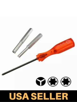 3.8mm 4.5mm and Tri-wing Security Bit Screwdriver Nintendo NES SNES N64 ...