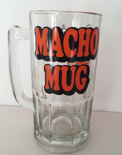 Vintage Tom Wilson Ziggy Macho Mug 1979 Large Heavy Beer 32oz Drinking ...