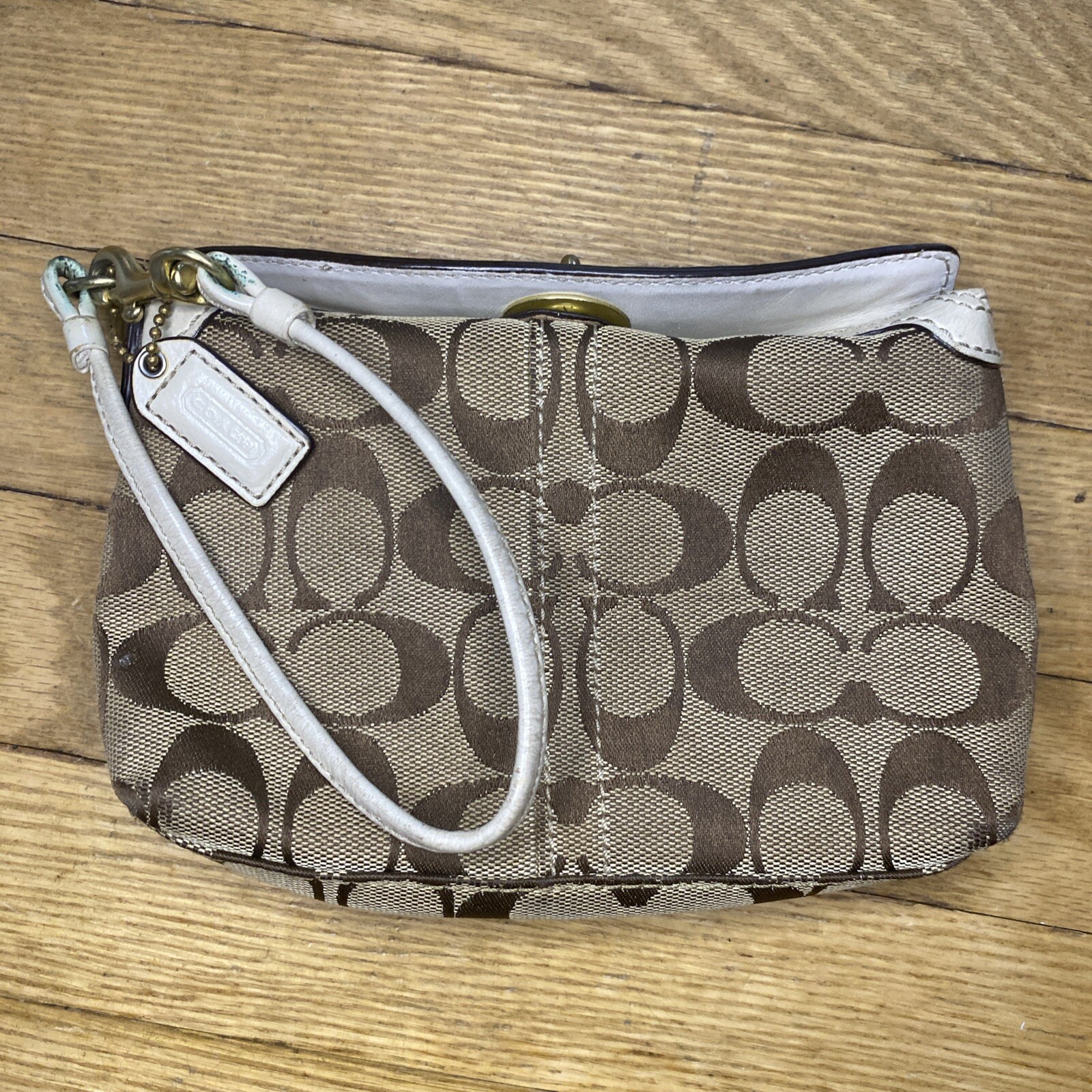 Coach signature classic C monogram Mini Hand Purse Wr… - Gem