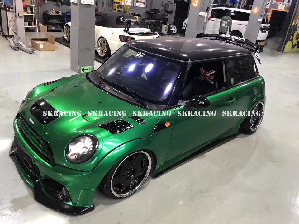 For BMW Mini Cooper S R53 2006 Forged Carbon Fiber Front Hood Scoop ...