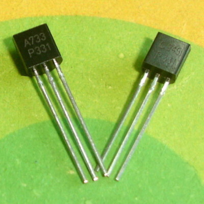 100 Pairs 2SA733P 2SC945P TO-92 (100 A733P+100 C945P) PNP NPN Silicon ...